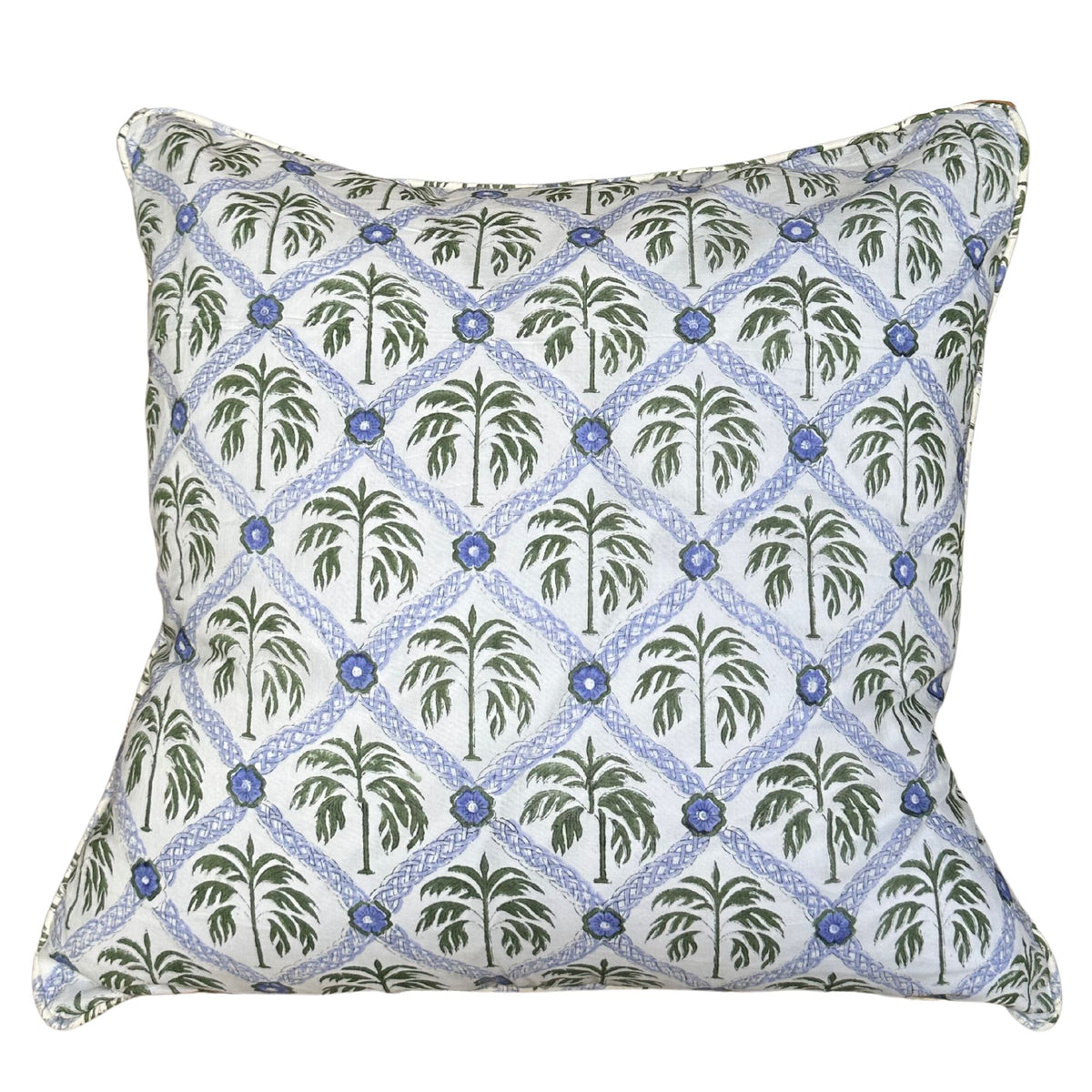 Palm Block Print Pillow 24x24 – Walker Zabriskie Furniture