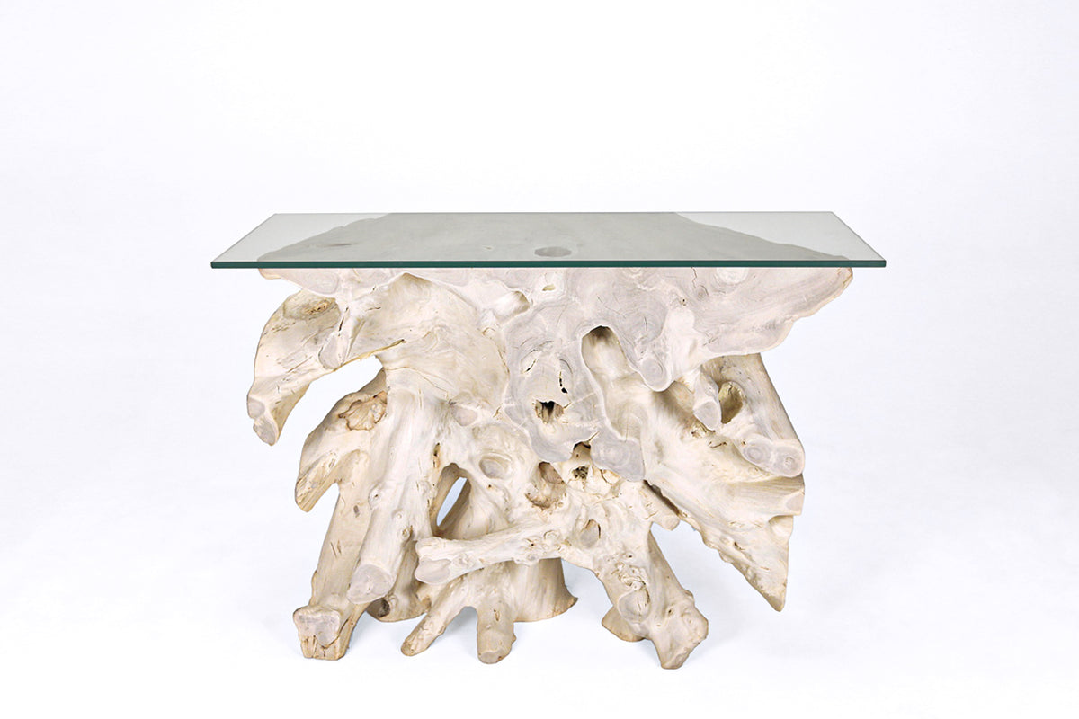 Carved Teak Root Console C – Walker Zabriskie Furniture