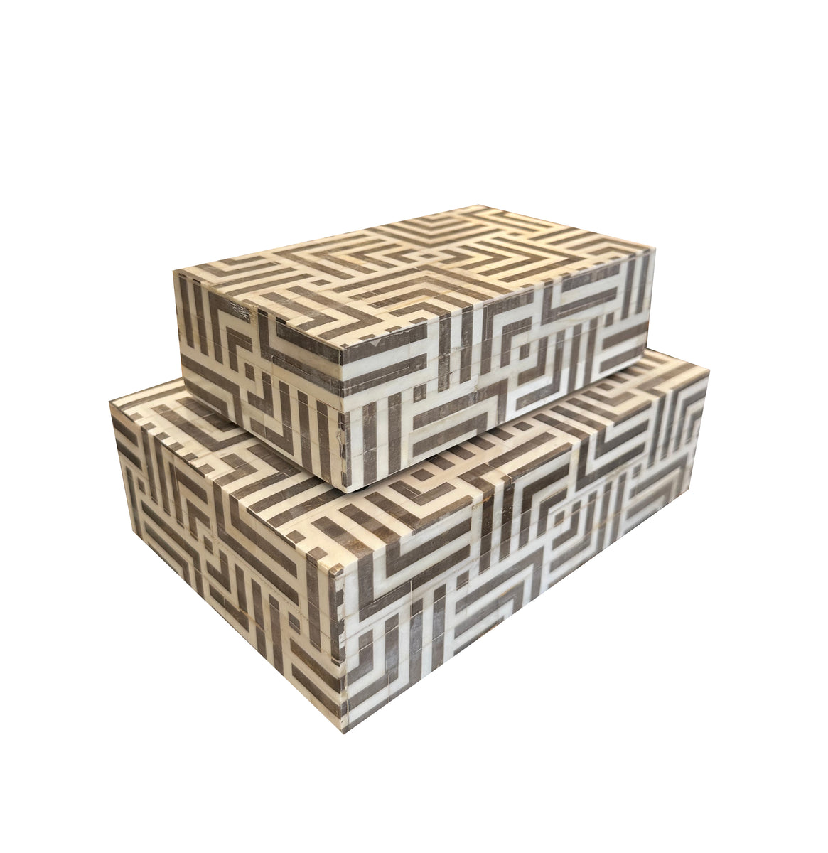 Etched Square Bone Box – Walker Zabriskie Furniture