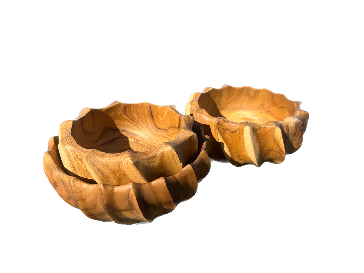 Ripple Teak Bowls – Walker Zabriskie Furniture