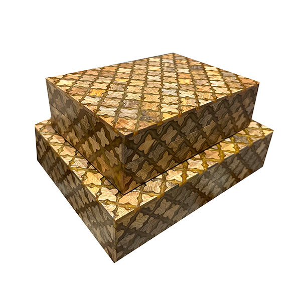 Diamond Wood Inlay Box – Walker Zabriskie Furniture