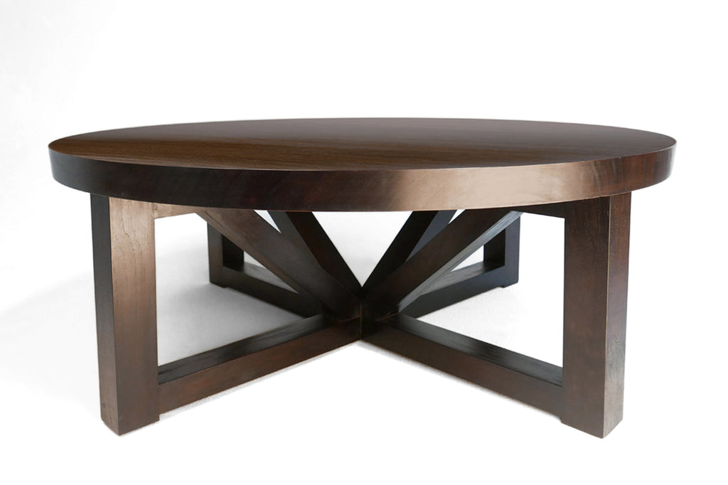 Modern Round Angle Leg Coffee Table – Walker Zabriskie Furniture