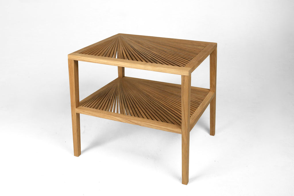 Fan Side Table- Natural – Walker Zabriskie Furniture