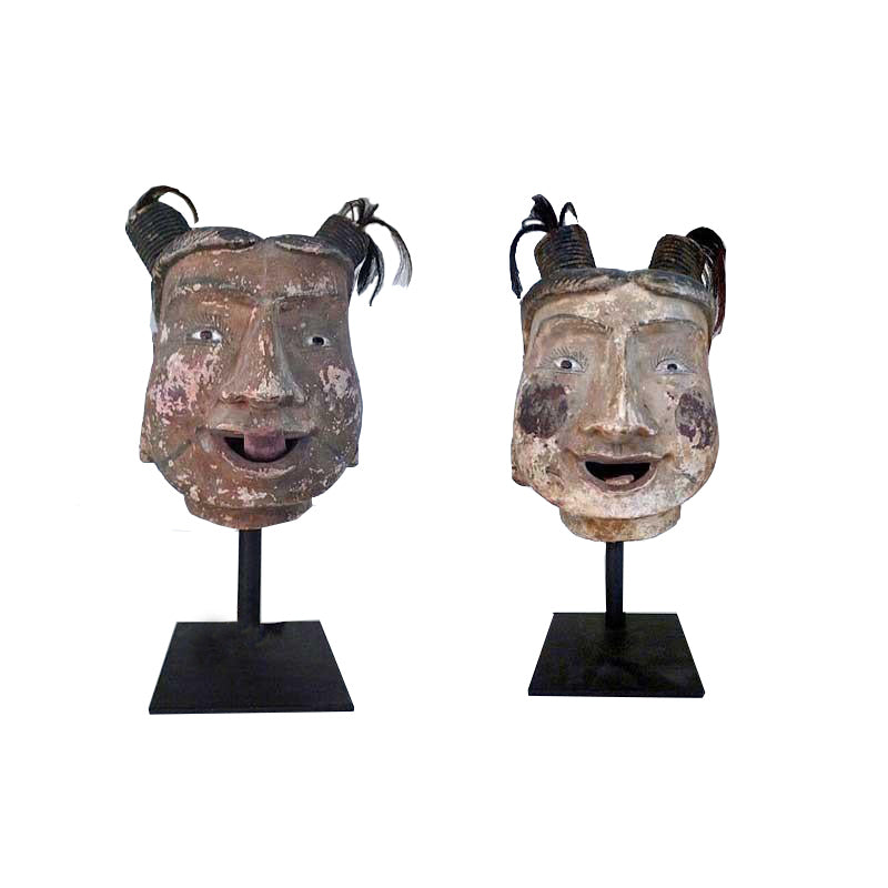 Antique Burmese Puppet Heads – Walker Zabriskie Furniture